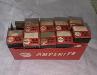 LOT OF 9 12C30 AMPERITE DELAY RELAY NOS/ USED TUBES WITH BOX | eBay