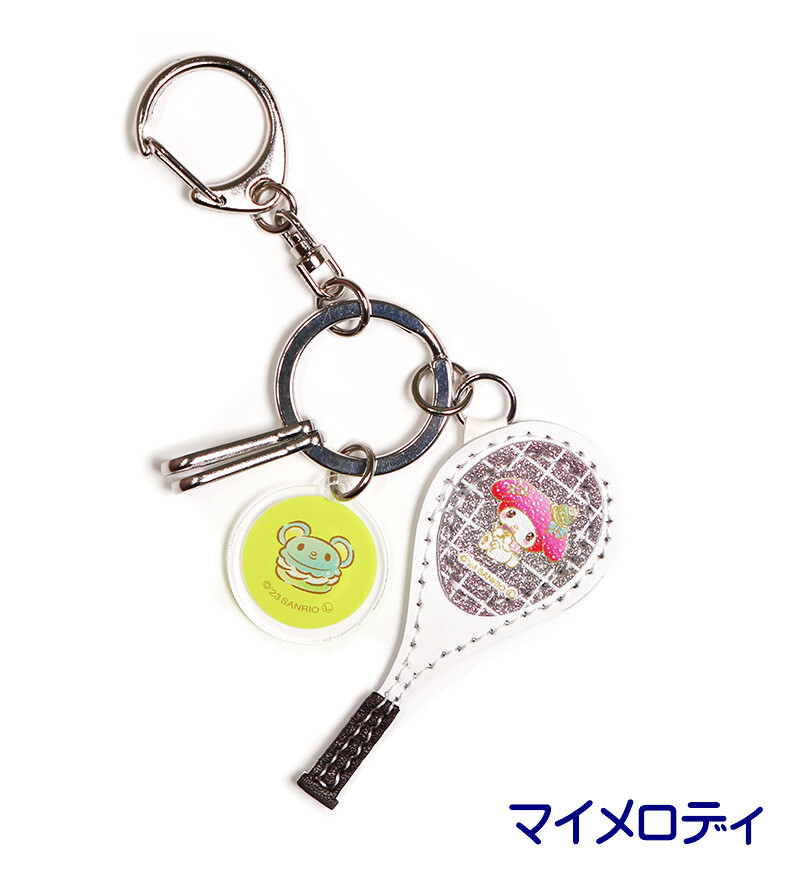 Sanrio Characters Sparkling Snack Time Tennis Racket Keychain Hello ...