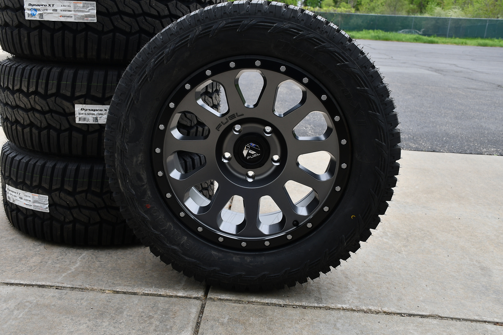 Set 4 Fuel D601 Vector 18x9 8x6.5 Gun Metal Black Bead Ring Wheels 18 ...