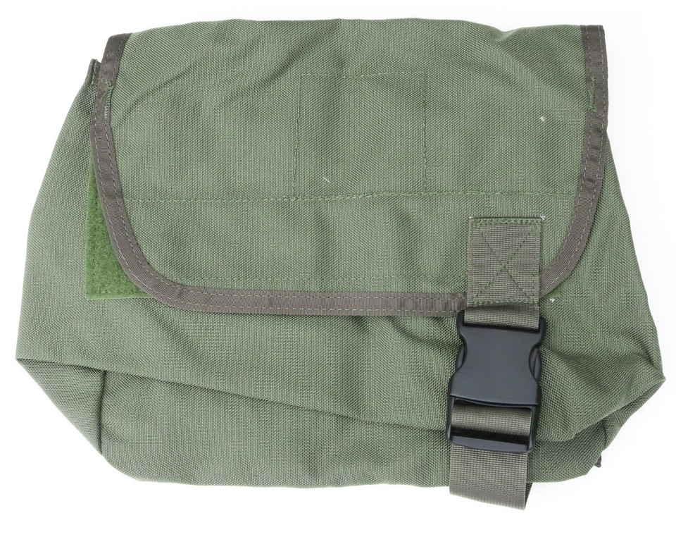 Paraclete Chemical Gas Mask Pouch Bag Pocket Smoke Green Early USA Made ...