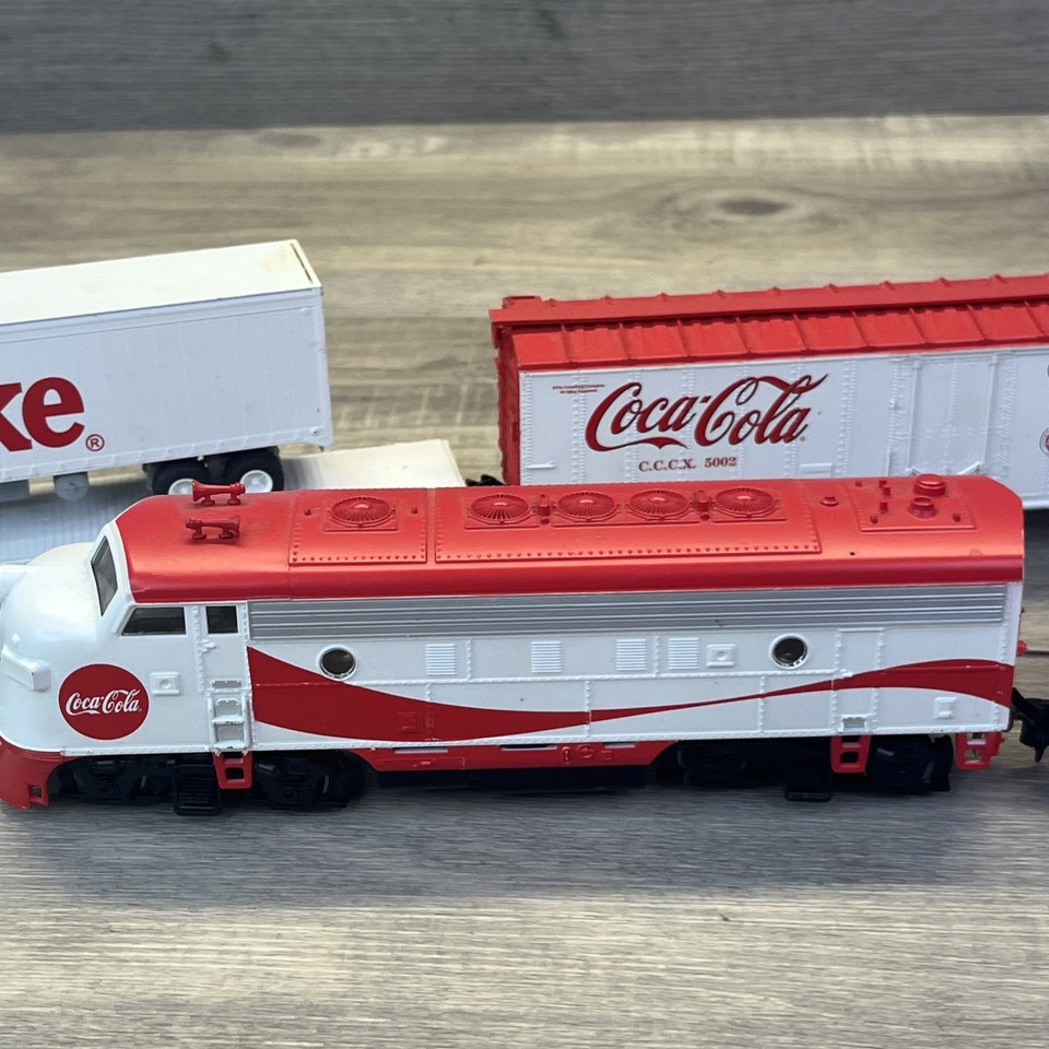 Athearn Coca-Cola Collectible Train 1/87 Scale Set Vintage Vtg Red ...