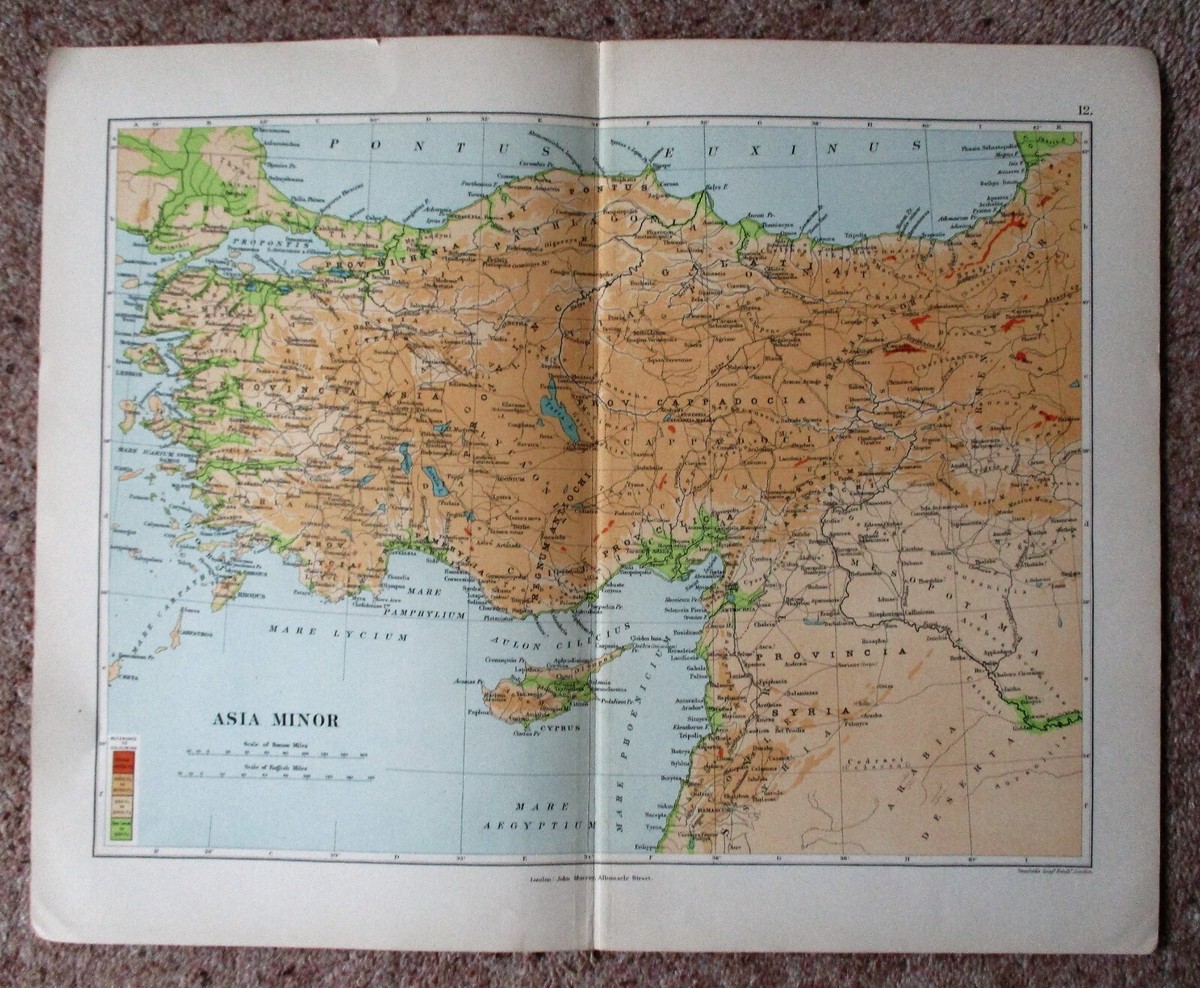 Asia Minor On A Map