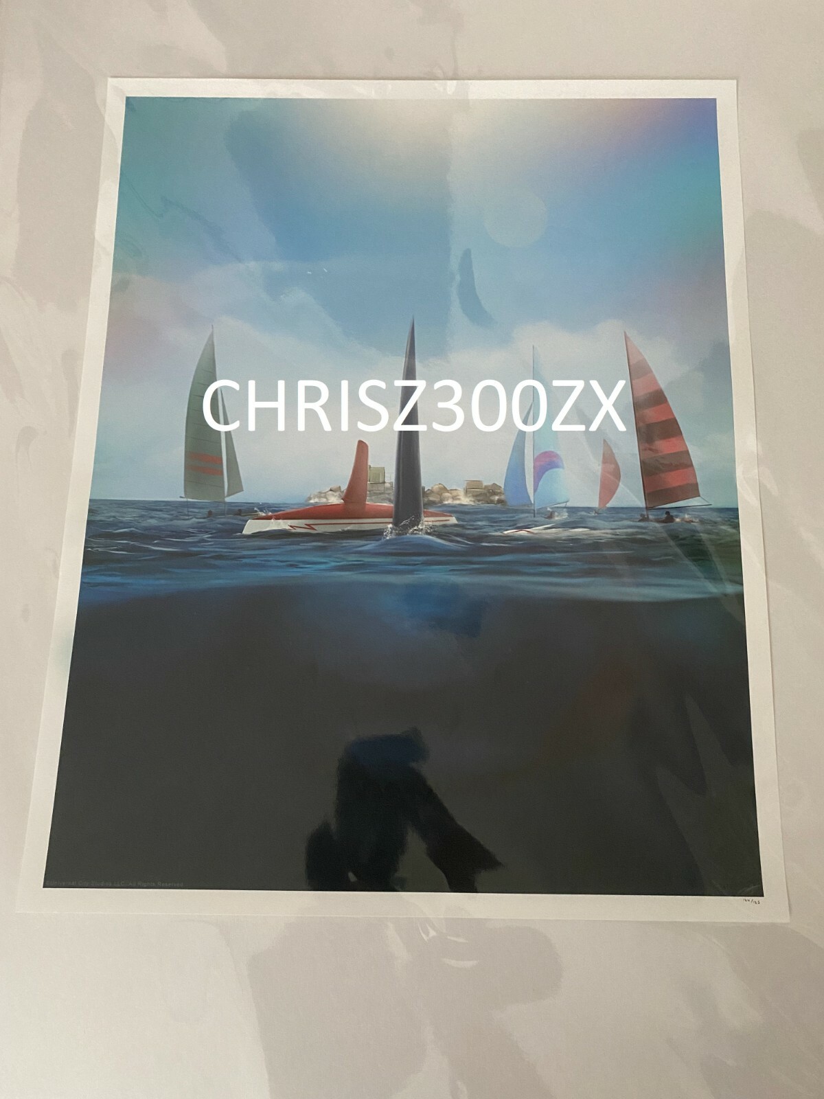 Jaws 2 Movie Film Andy Fairhurst Poster Screen Print Art #124 SIGNED ...