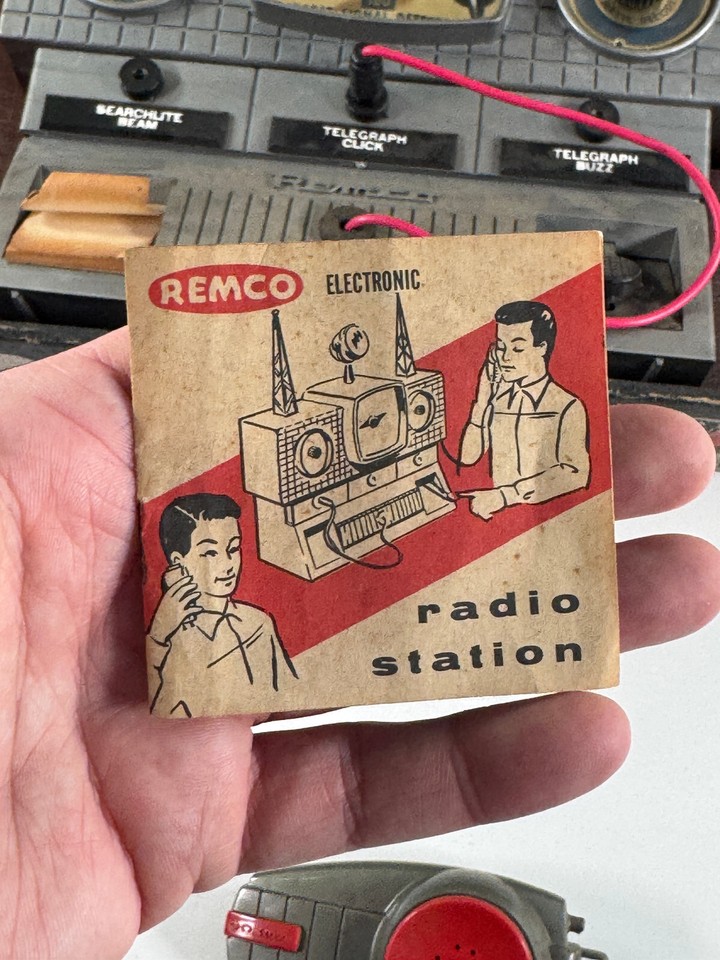 vtg 1950s Remco Radio Station Toy in BOX complete? UNTESTED | eBay