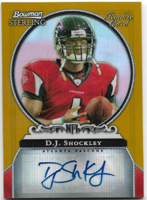 2006 Bowman Sterling Gold Rookie Autographs #DS D.J. Shockley Auto /900 ...