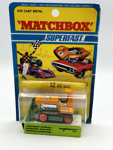 MATCHBOX SUPERFAST #12 BIG BULL BULLDOZER, NEW IN PACK, LOT B | eBay