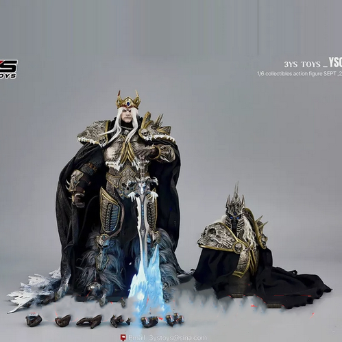 3YS TOYS Lich King Action Figure Model in stock 1/6 Scale Led Light EX ...