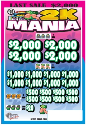 NEW pull tickets 2K MANIA **20 pt Game** - Instant Tabs | eBay
