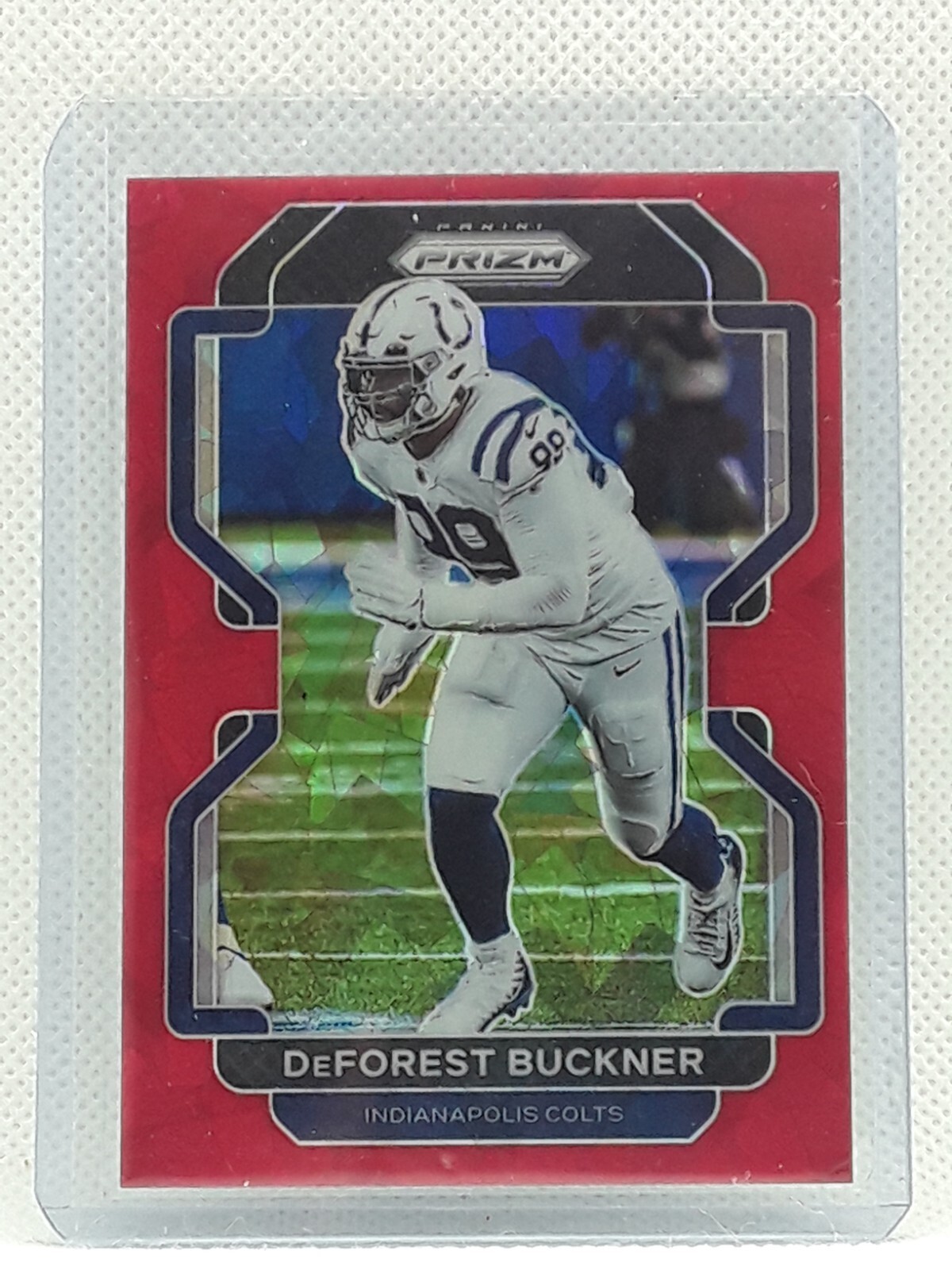 DeForest Buckner 2021 Prizm Football - RED ICE #26 - Indianapolis Colts ...