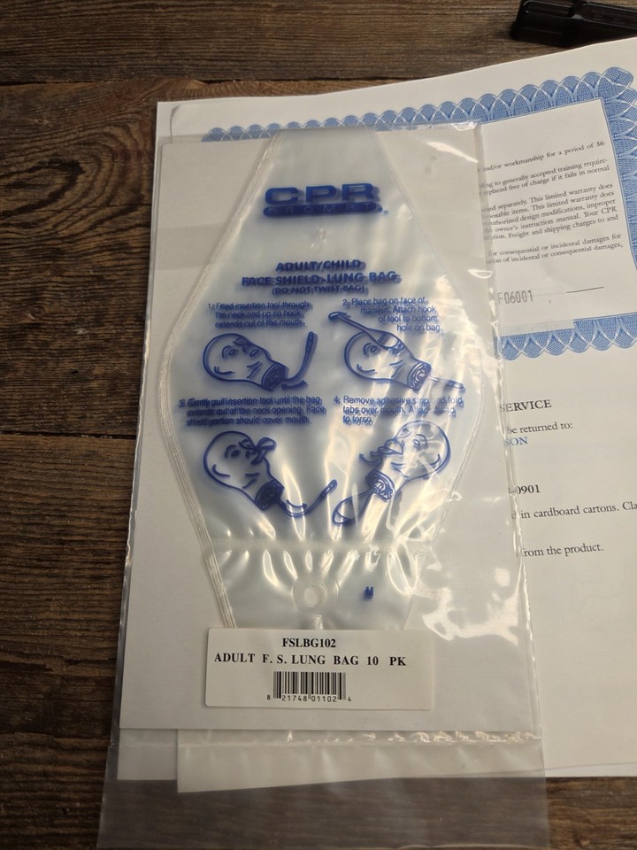 ACTAR CPR Prompt Adult Training Manikin Blue (Head, Chest, Tube) With ...