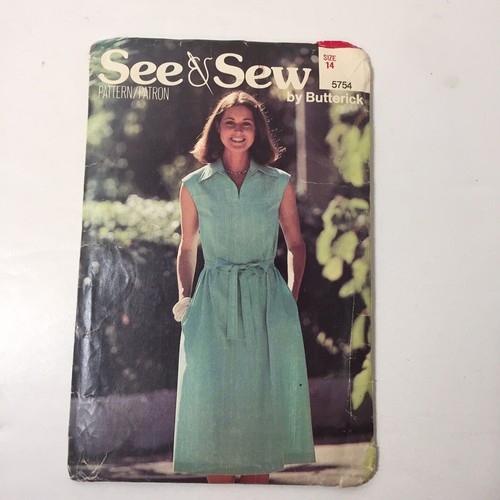 See & Sew 5754 Size 14 Misses' Dress Belt | eBay