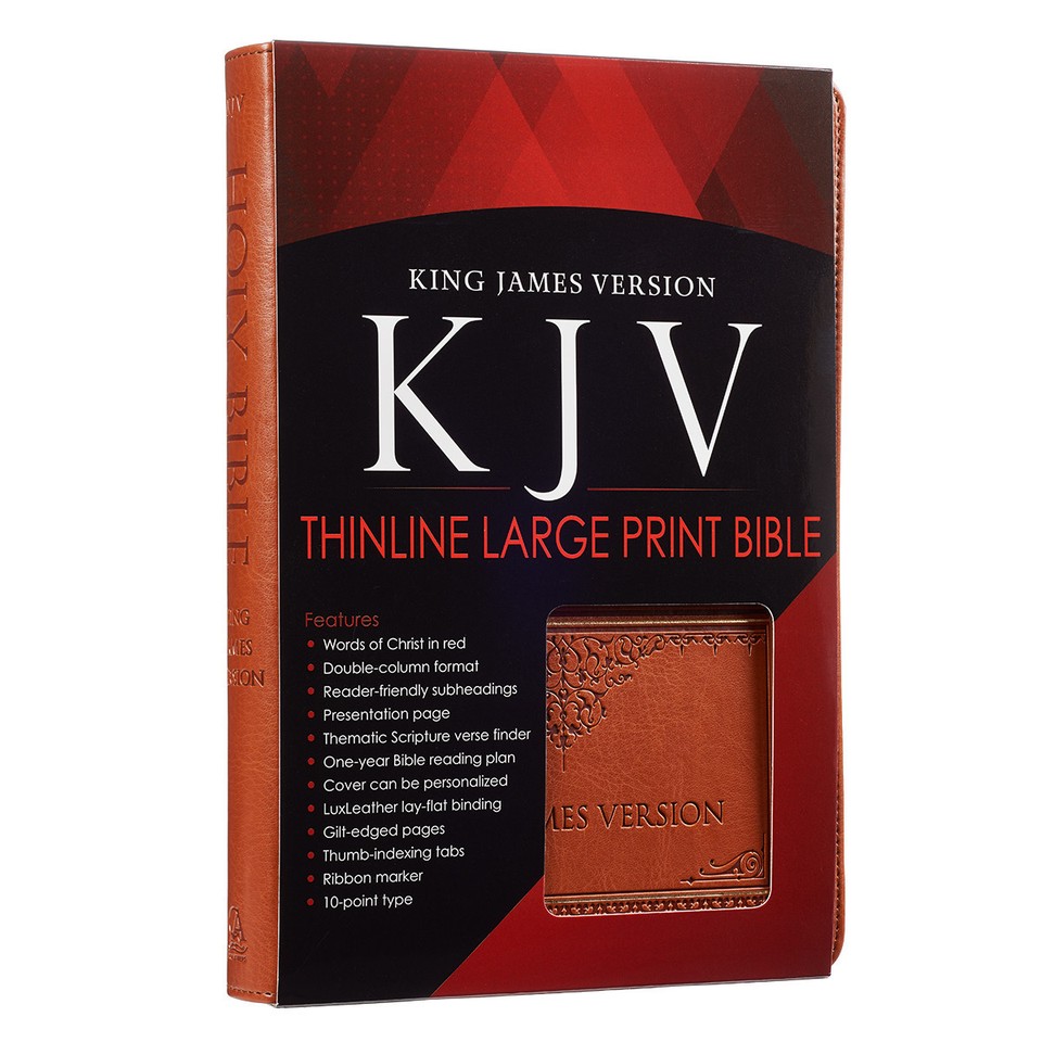 The Holy Bible King James Version LARGE PRINT Thumb Indexed Edition ...