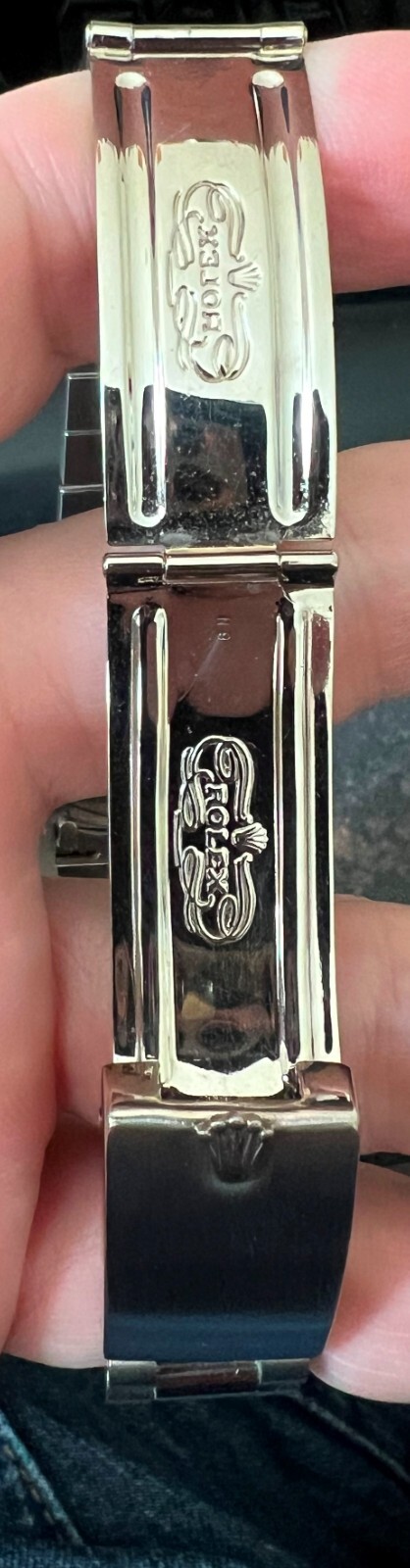 ROLEX 18K WHITE GOLD DOUBLE QUICKSET PRESIDENT 18239 36MM Silver ...