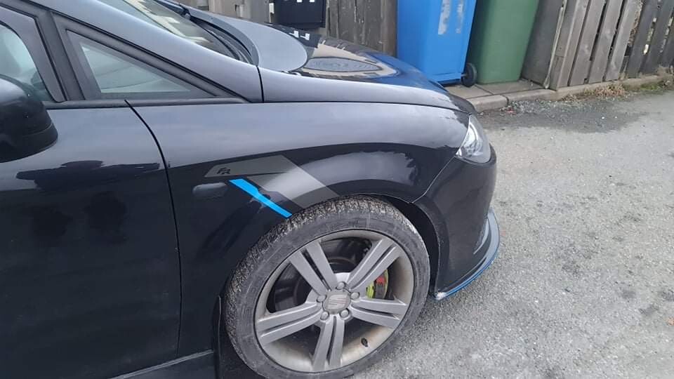 APR style Wing Fender Scuttle sideburns vinyl decal stickers car ...