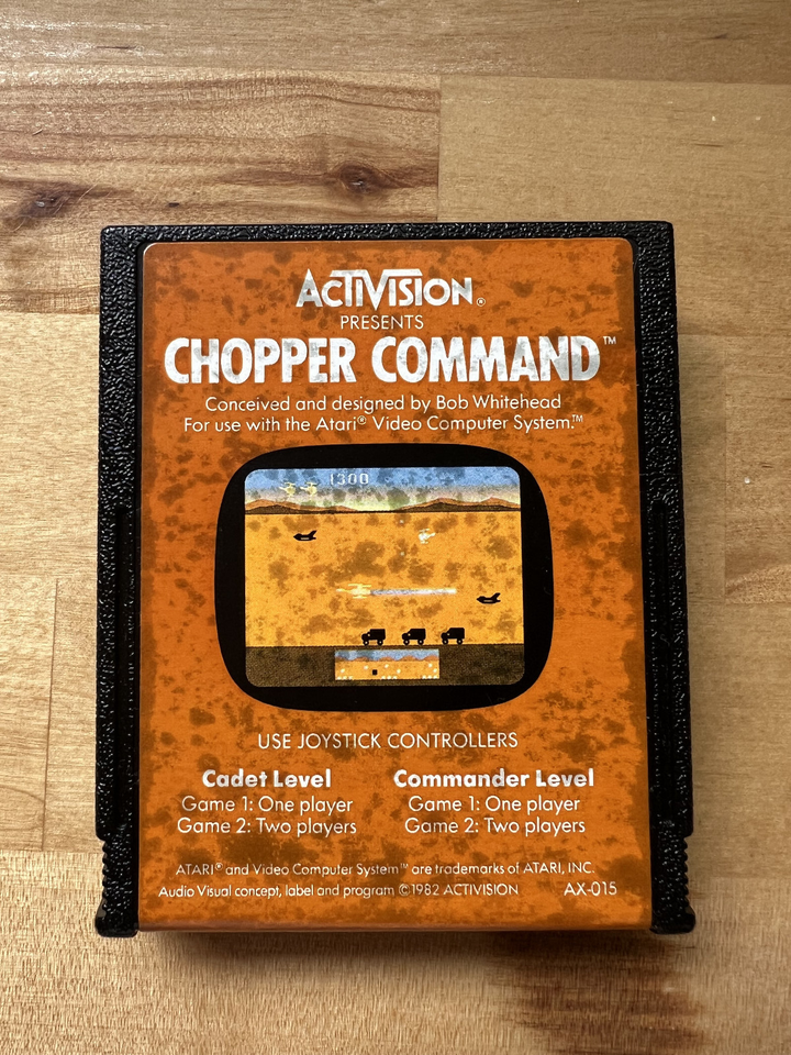 Chopper Command Atari 2600 Complete Cartridge Manual Inserts Box Tested ...