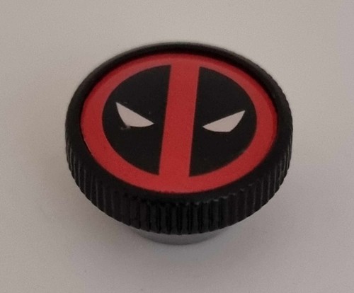 Deadpool car tyre valve dust caps set of 4 Biggest Logo world All Cars ...