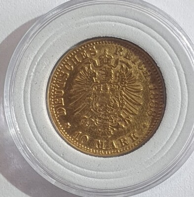 1888 German 10 Mark Gold Coin | eBay UK