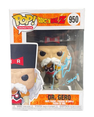 Kent Williams Signed Funko POP Dragon Ball Z Dr. Gero Authentic ...