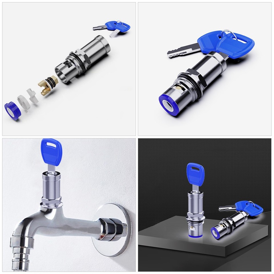 Faucet Handle Key with Lock for Washing Machine and Mop Basin Taps ...