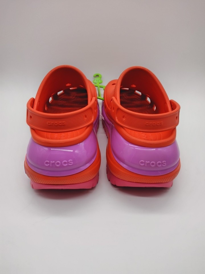 Crocs Mega Crush Clog Men's 9 Women's 11 Lava Red Orange Purple Pink ...
