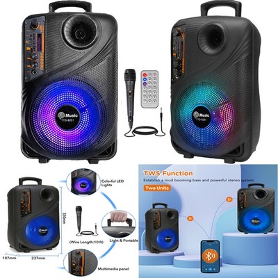 Portable Heavy Bass Bluetooth Speaker Subwoofer Party Sound System ...
