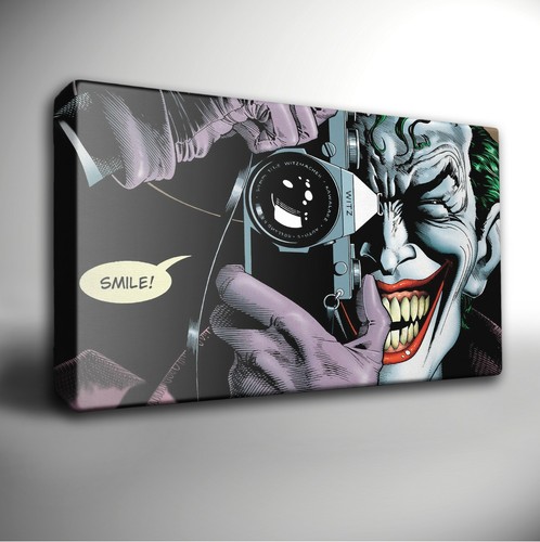 JOKER Camera 'THE KILLING JOKE' Batman - CANVAS Wall Art Picture Print ...