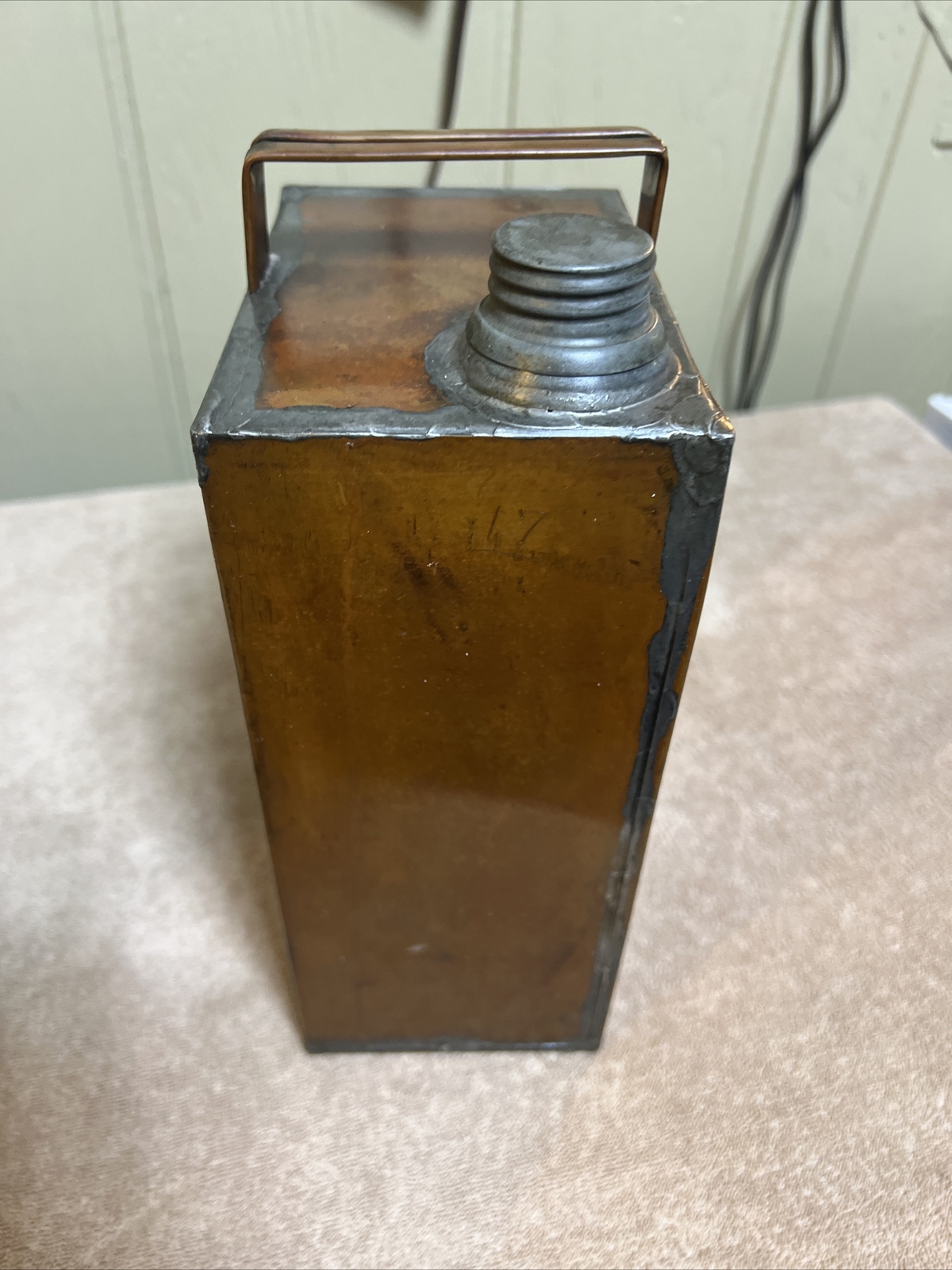 Simply Amazing Antique Copper Hand Soldered Gas Gasoline Fuel Can ...
