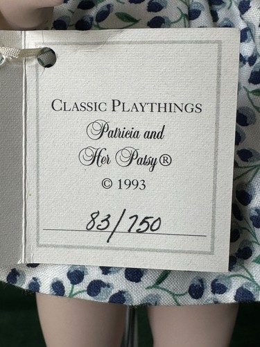 Wendy Lawton “Patricia And Her Patsy” 13” Porcelain Doll Box/Tag/COA | eBay
