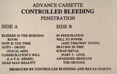 Controlled Bleeding - Penetration (Cass, Advance, Album, Promo) (Very Good Plus | eBay