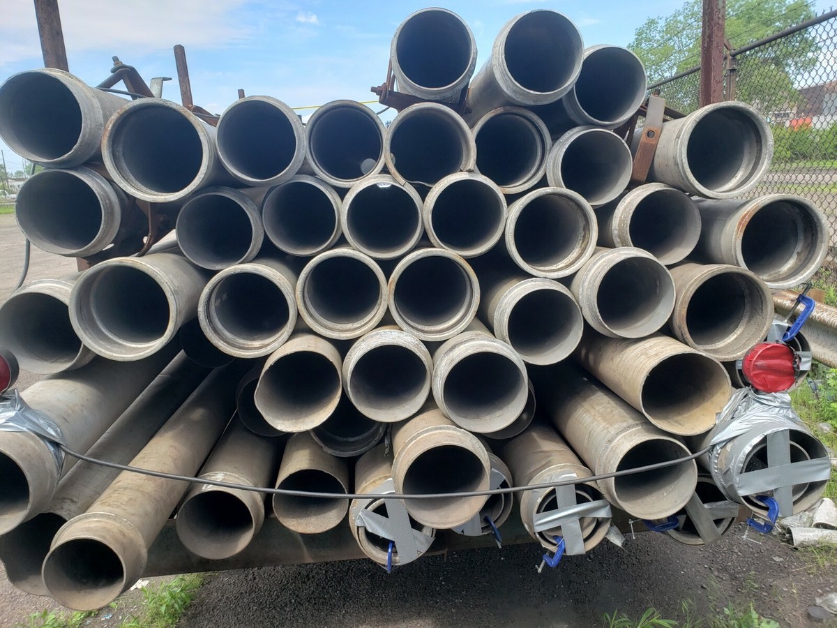 Used 8 Inch Irrigation Pipe 5.875 Mtr 168.3 Mm X 8 Mm Steel Tube Chs