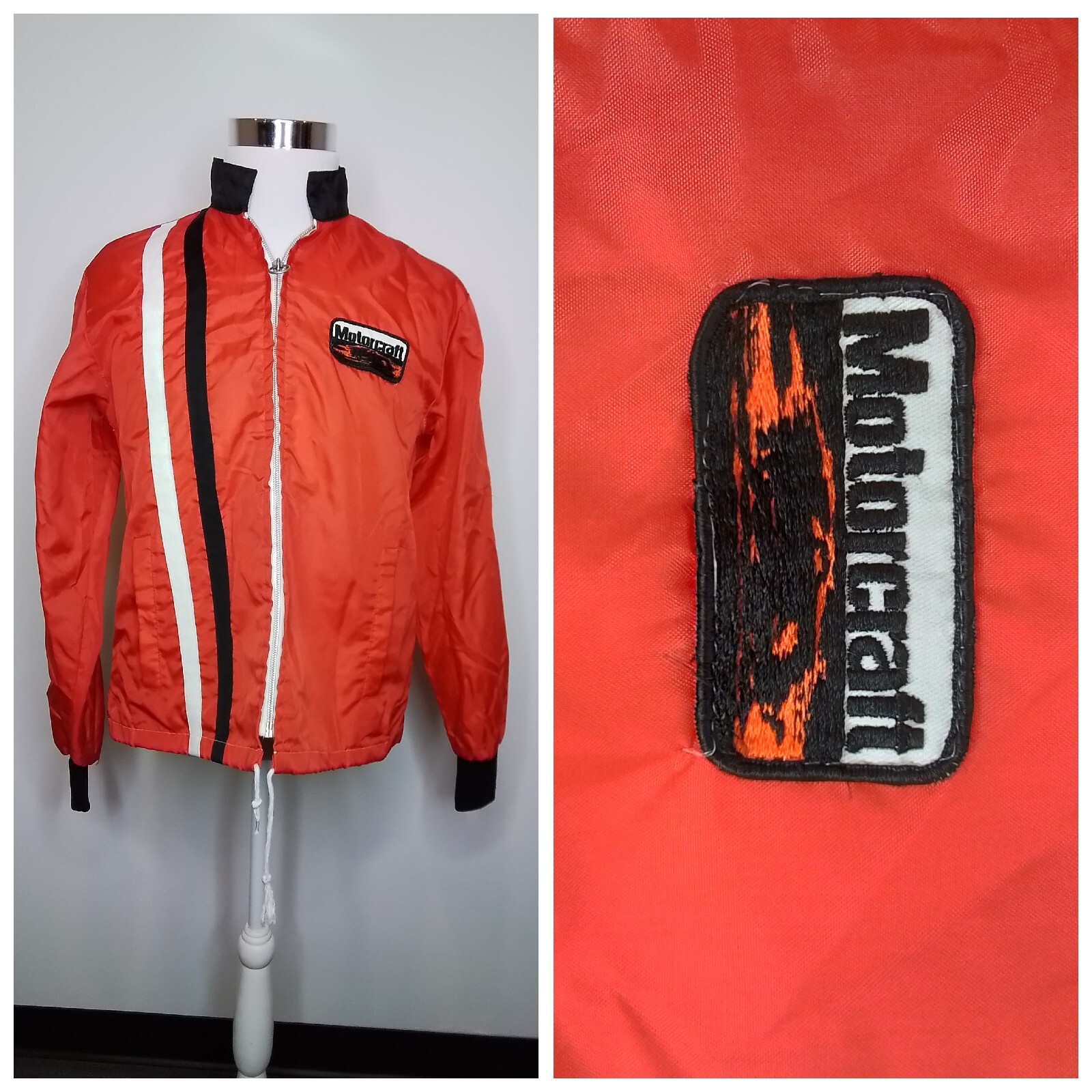 Ford Motorcraft Vintage 60s Red Lightweight Jacket Men's L #J1592 | eBay