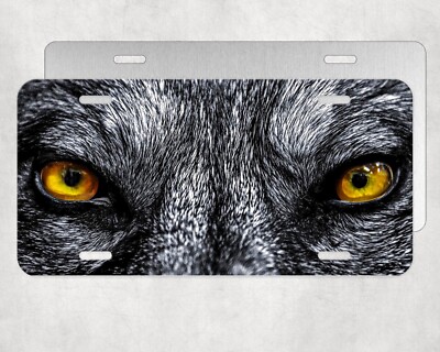 License Plate Tag Wolf Eyes Wolves Animal | eBay