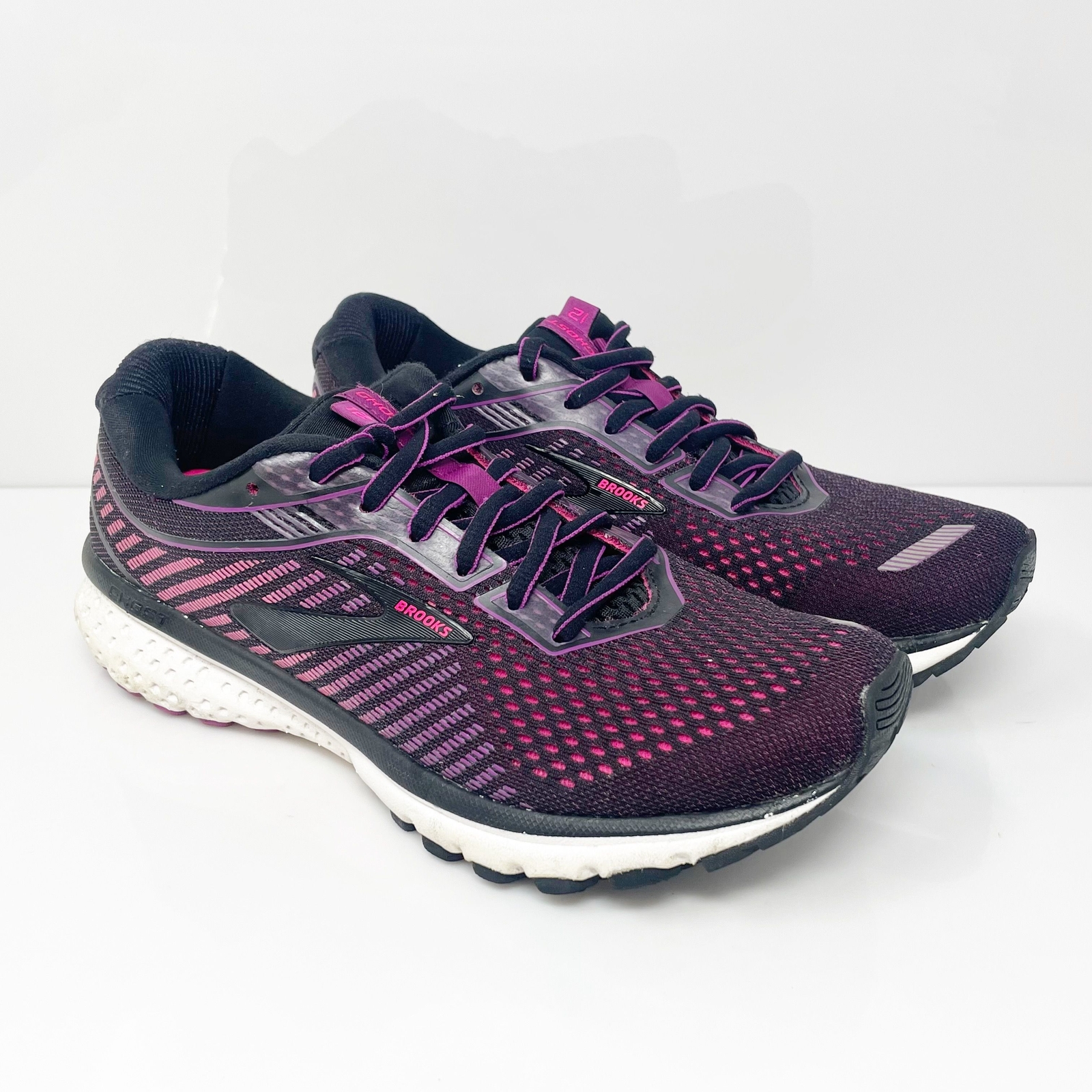 Brooks Womens Ghost 12 1203051B063 Purple Running Shoes Sneakers Size 7 ...
