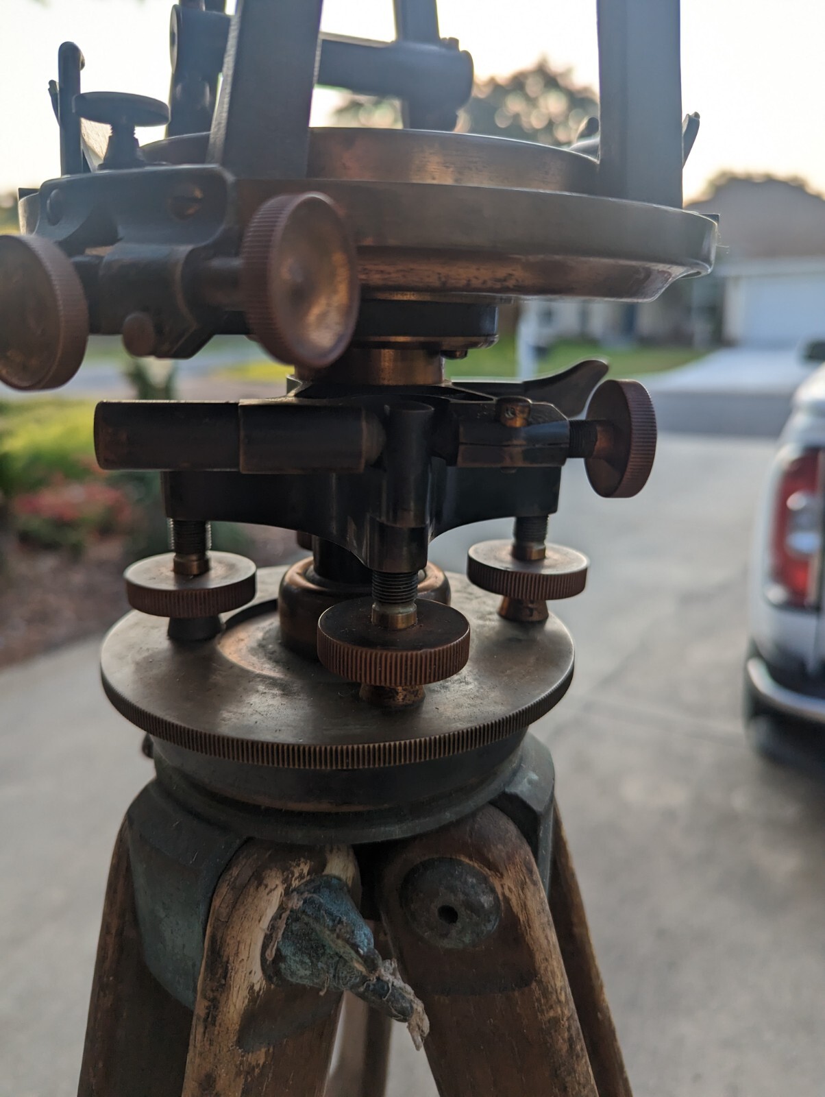 Antique Surveyors Transit With Box And Tripod | eBay