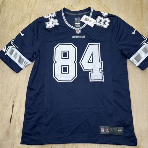 NEW DAMAGED LG Dallas Cowboys Nike PRINTED Away Jersey #84 Cabrera Blue ...
