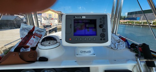 Raymarine C70 MFD in a custom adjustable Navpod . | eBay
