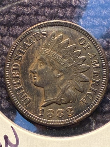 1888 1c Indian Head Liberty One Cent Penny Variety 3 Bronze ...