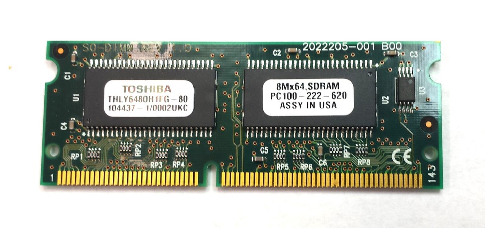Toshiba THLY6480H1FG-80 64 MB Memory Module | eBay
