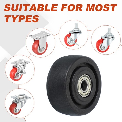 2Pcs 3 Inch Push Cart Wheel Only Shelf Caster Bearings Repair Kits ...