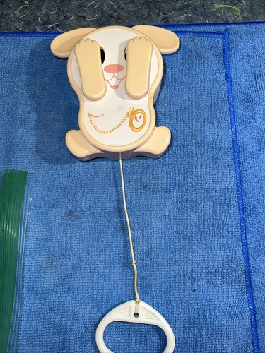 Vintage 1980 TOMY Musical Peek-a-Boo Bunny Pull String Baby Crib Toy | eBay