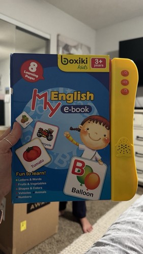 Boxiki Kids My English E-book Learning Toy 3+ Years With 8 Games | eBay