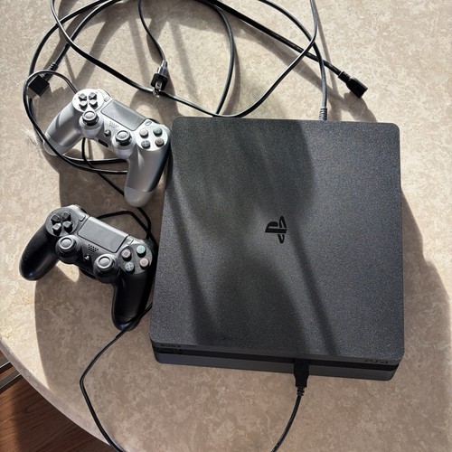 Sony PlayStation 4 Slim PS4 Console + 2 Controllers + HDMI + Power ...