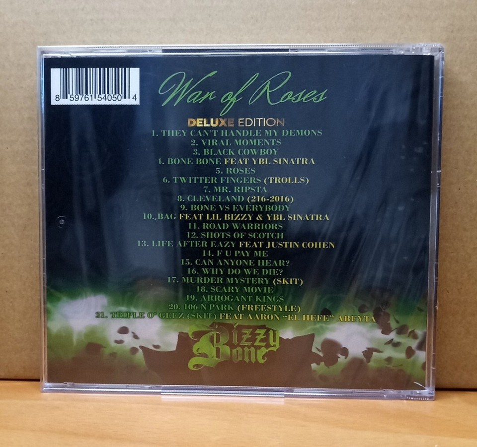 Bizzy Bone 'War Of Roses' Deluxe Edition - New Sealed Cd! Bone Thugs-n ...