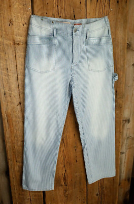 Pilcro Railroad Stripe Buckle Back Carpenter Pants Size 30P (fits like ...