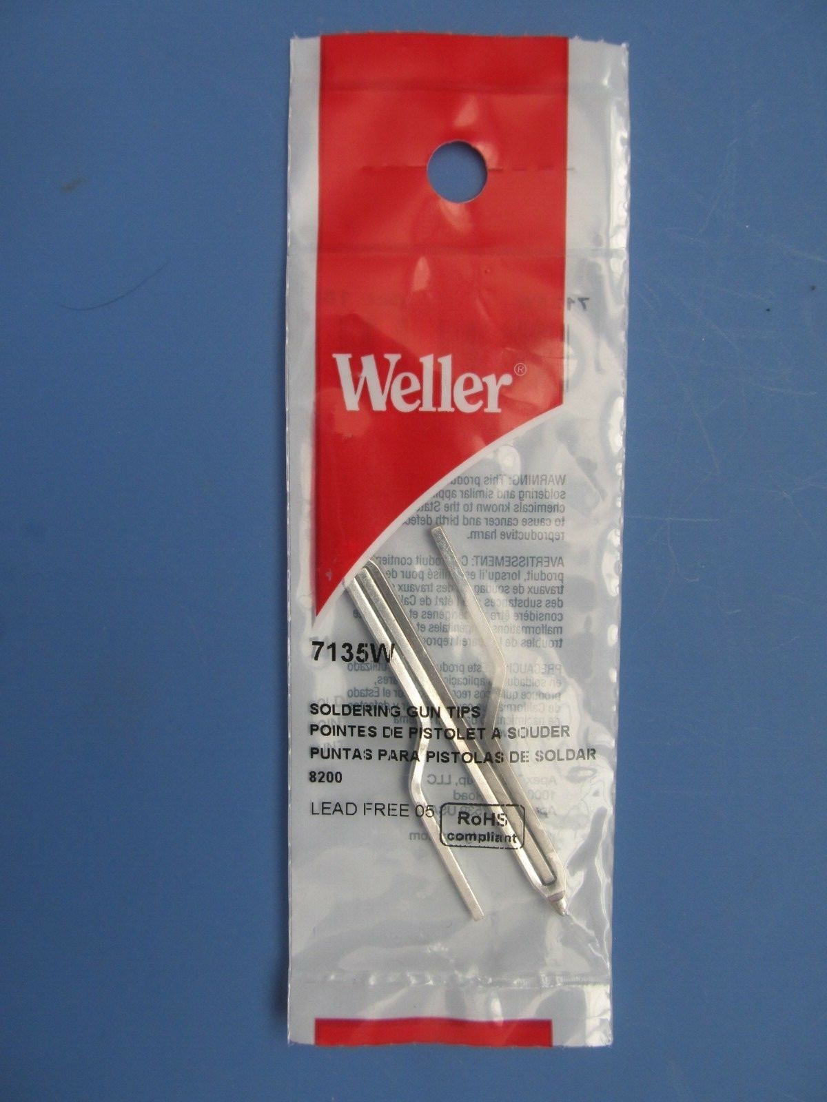 6 Weller 7135W #7135 Replacement Soldering Gun Tips 8200 3 Packs of 2 ...