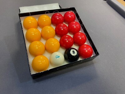 Eco SAM Red & Yellow British/ English Pool Ball Set 2″ - For British ...