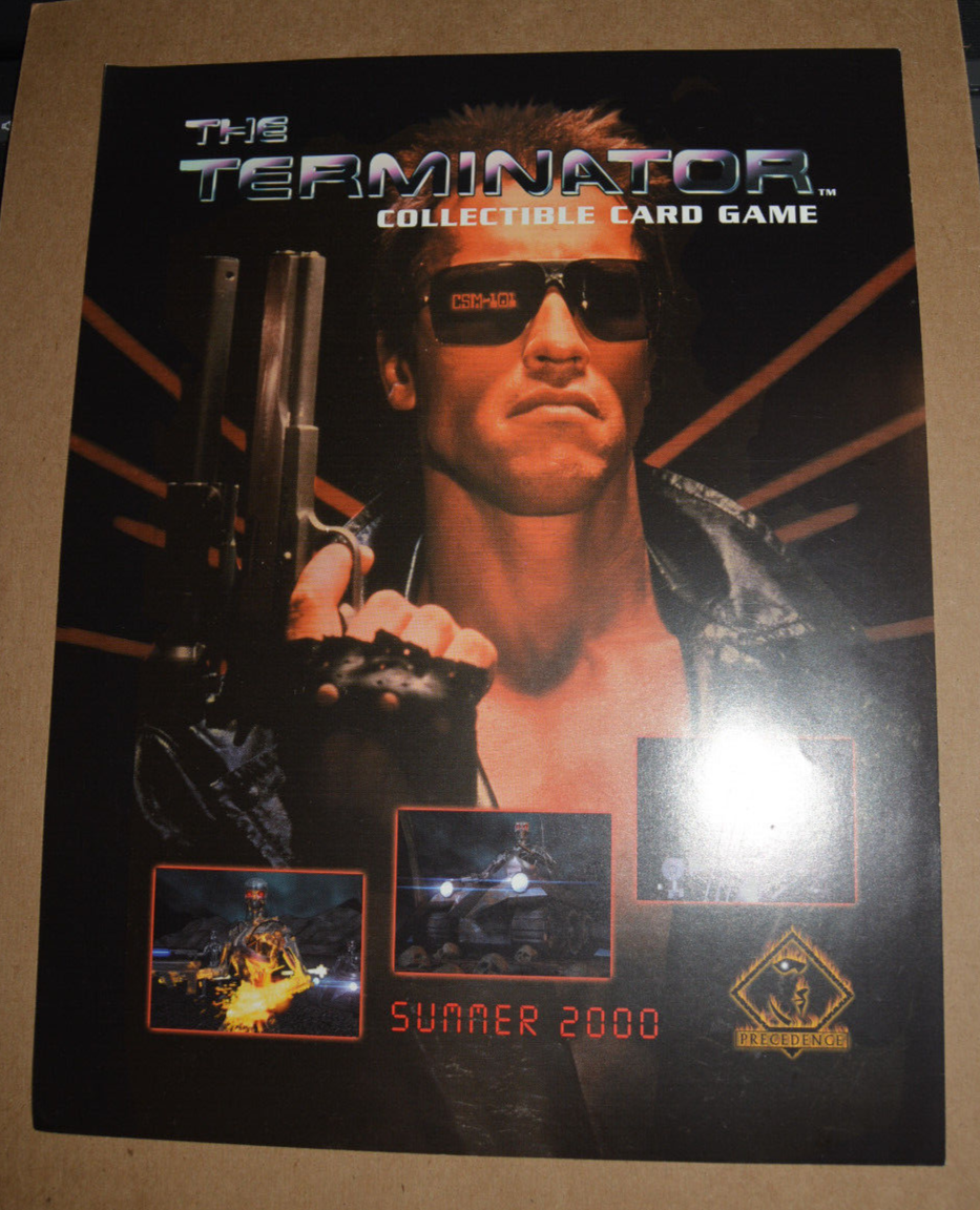 THE TERMINATOR CCG TCG RETAILER SELL SHEET PRINT PROMO 2 SIDED AD BY ...