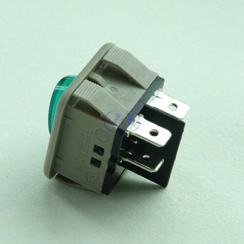 1pc PRONIC R2 Square Power Rocker Switch 4 Pins Green Lamp 10A 250VAC ...