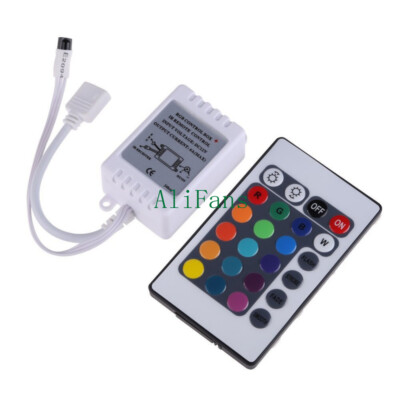 24 Button Wireless RGB LED Light Controller Ir Remote 12v Dimmer for ...