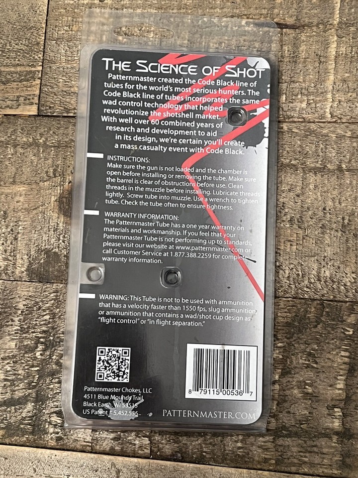 Patternmaster 12ga Remington Pro Bore Duck CODE BLACK - 5536 | eBay